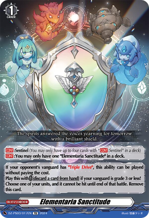 Elementaria Sanctitude (DZ-PS03/017EN) [DZ-PS03: Premium Deckset “Musk – 50cards