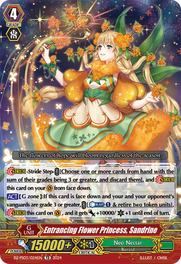 Entrancing Flower Princess, Sandrine (DZ-PS03/024EN) [DZ-PS03: Premium – 50cards