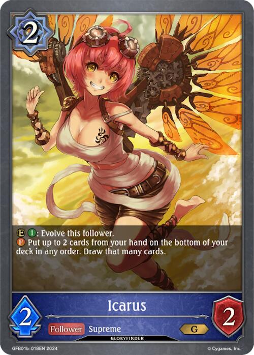 Icarus (GFB01b-018EN) [GFB01: Gloryfinder Bundle 01: Guide to Glory] – 50cards