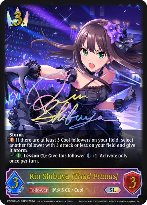 Rin Shibuya [Triad Primus] (CSD02b-SL01EN) [THE IDOLM@STER CINDERELLA – 50cards
