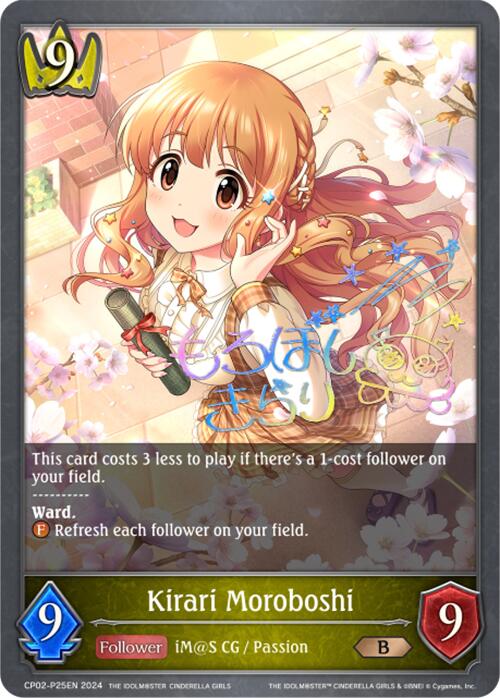 Kirari Moroboshi (CP02-P25EN) [THE IDOLM@STER CINDERELLA GIRLS] – 50cards
