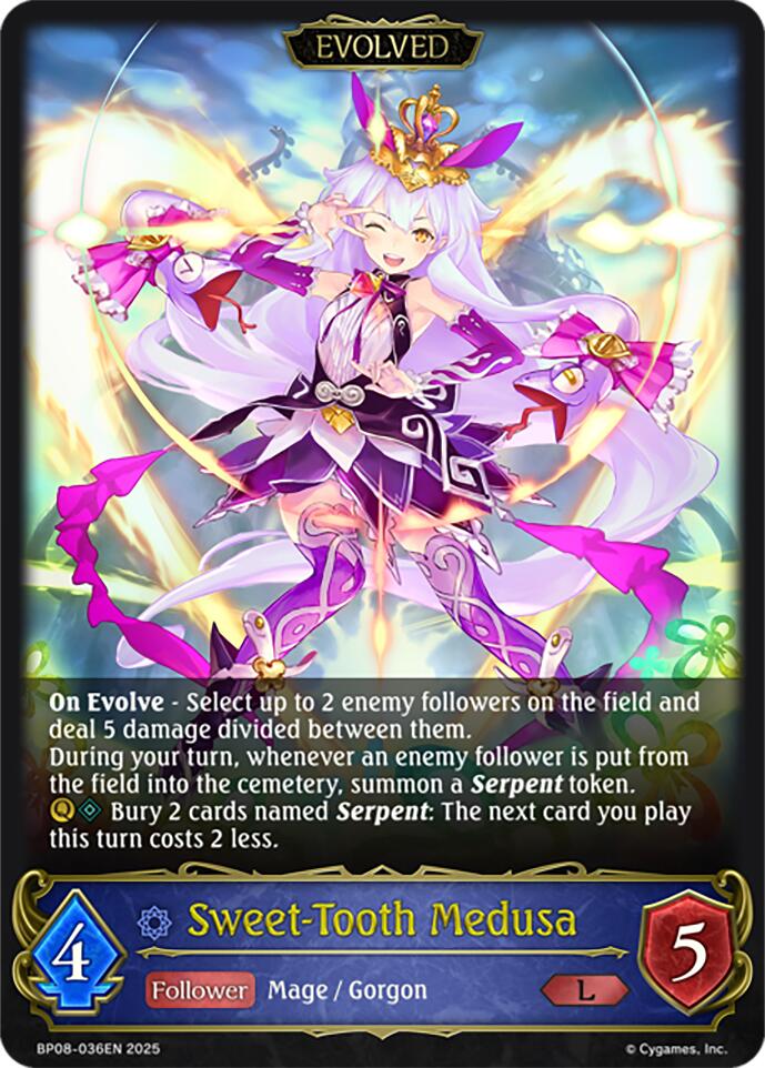 Sweet-Tooth Medusa (Evolved) (BP08-036EN) [Alterchaotica] – 50cards