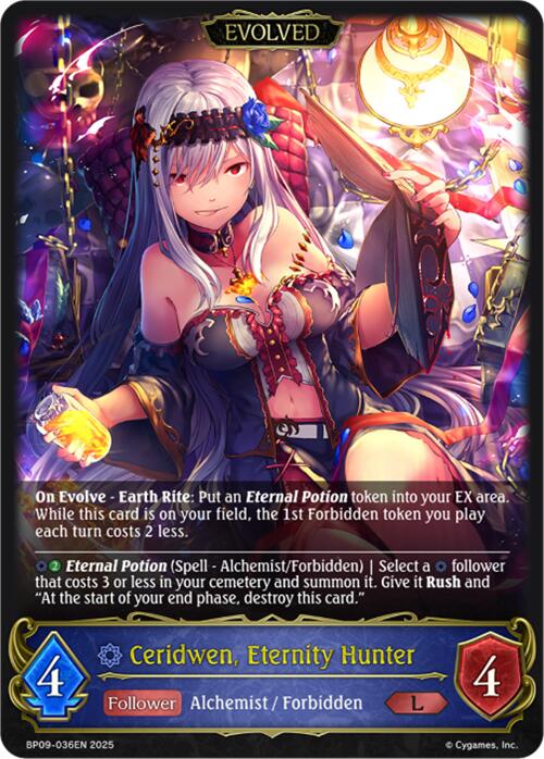 Ceridwen, Eternity Hunter (Evolved) (BP09-036EN) [Duet of Dawn and Dus – 50cards
