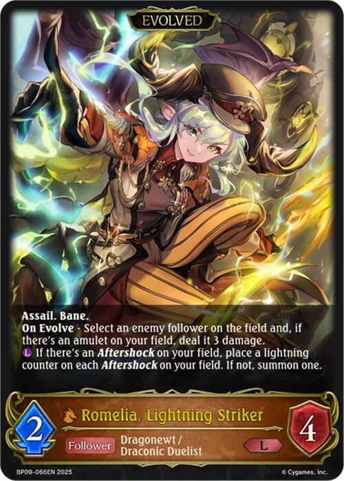 Romelia, Lightning Striker (Evolved) (BP09-066EN) [Duet of Dawn and Du – 50cards