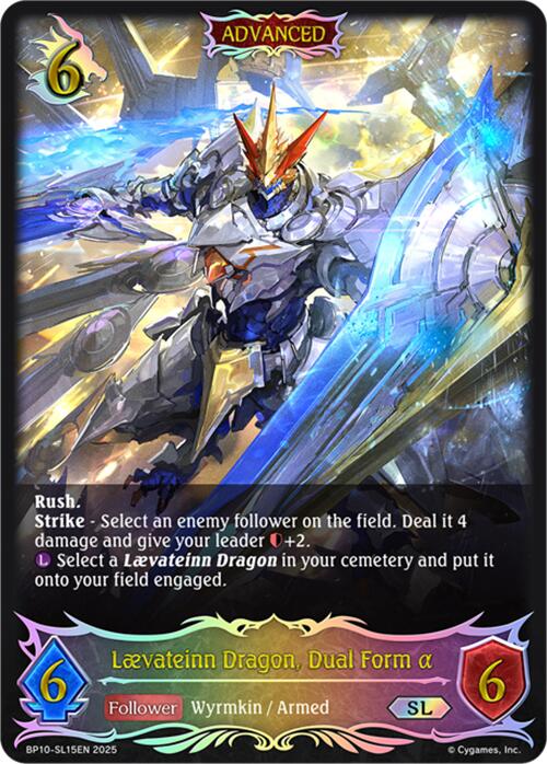 Laevateinn Dragon, Dual Form a (SL) (BP10-SL15EN) [Gods of the Arcana] – 50cards