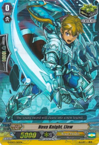 Nova Knight, Llew (RRR) (G-LD03/015EN) [G-Legend Deck Vol.3: The Blast – 50cards