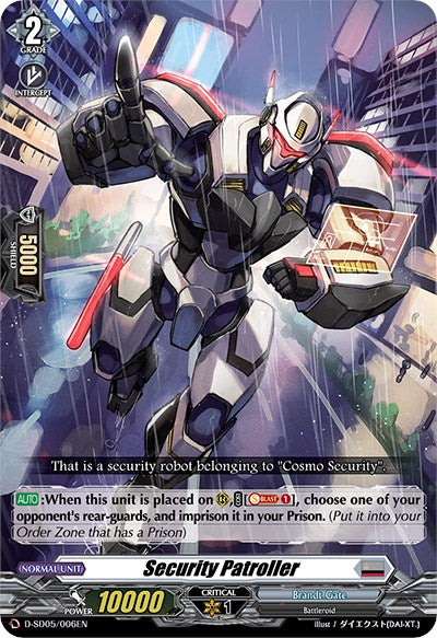 Security Patroller (D-SD05/006EN) [Tomari Seto: Aurora Valkyrie] – 50cards