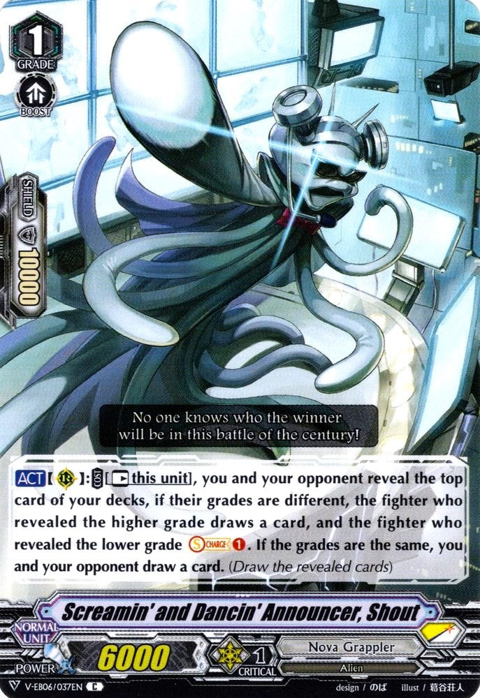 Screamin' and Dancin' Announcer, Shout (V-EB06/037EN) [Light of Salvat – 50cards