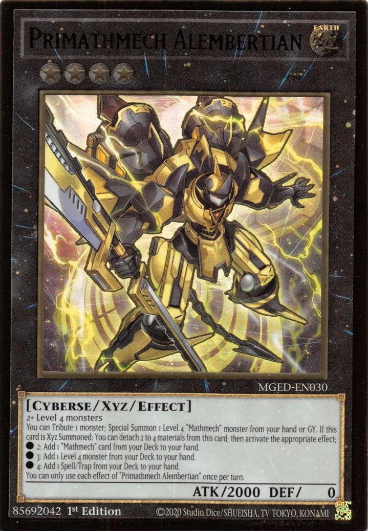 Primathmech Alembertian [MGED-EN030] Gold Rare – 50cards