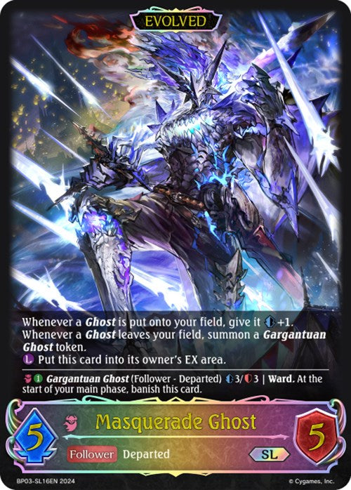 Masquerade Ghost (BP03-SL16EN) [Flame of Laevateinn] – 50cards