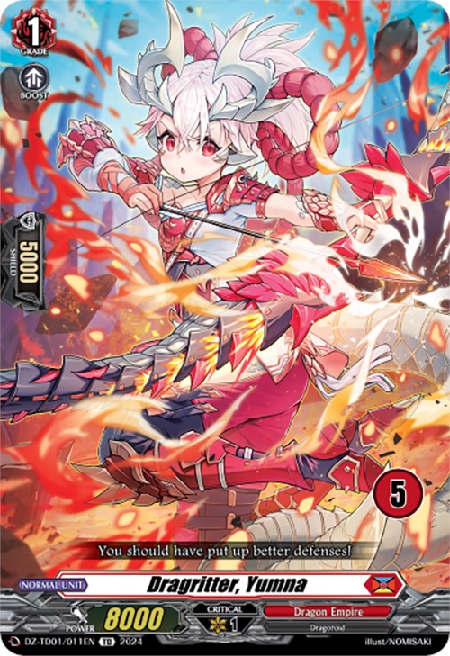 Dragritter, Yumna (5) (DZ-TD01/011EN) [Start Up Trial Deck: Dragon Emp – 50cards