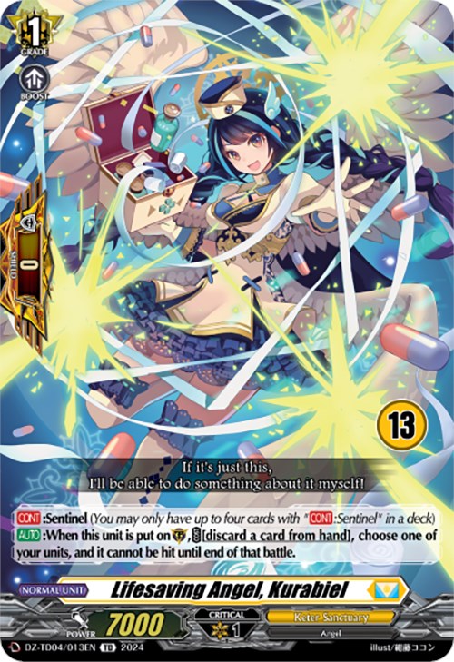 Lifesaving Angel, Kurabiel (13) (DZ-TD04/013EN) [Start Up Trial Deck: – 50cards