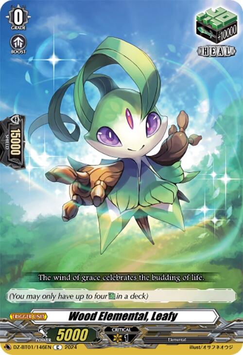 Wood Elemental, Leafy (DZ-BT01/146EN) [Fated Clash] – 50cards