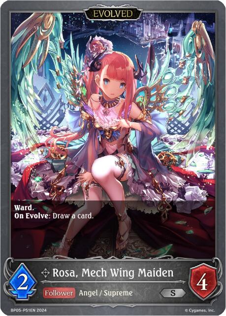 Rosa, Mech Wing Maiden (Evolved) (Foil) (BP05-P51EN) [Omens Eternal] – 50cards