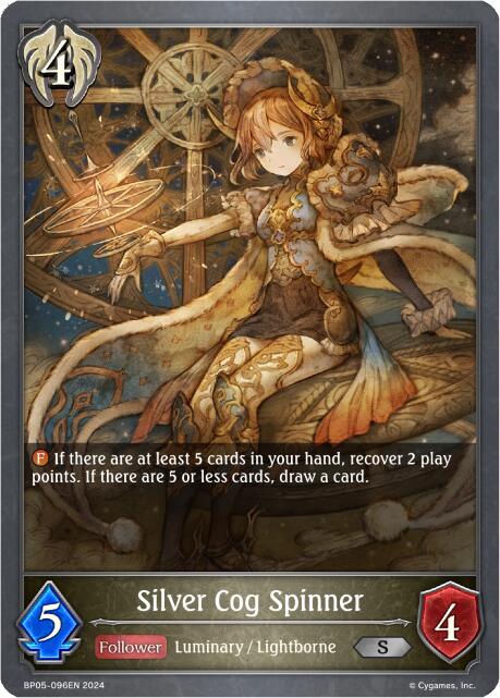 Silver Cog Spinner (BP05-096EN) [Omens Eternal] – 50cards