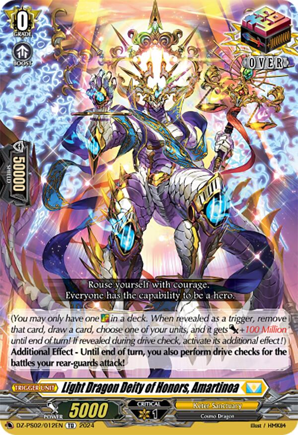 Light Dragon Deity of Honors, Amartinoa (DZ-PS02/012EN) [DZ-PS02: Prem – 50cards