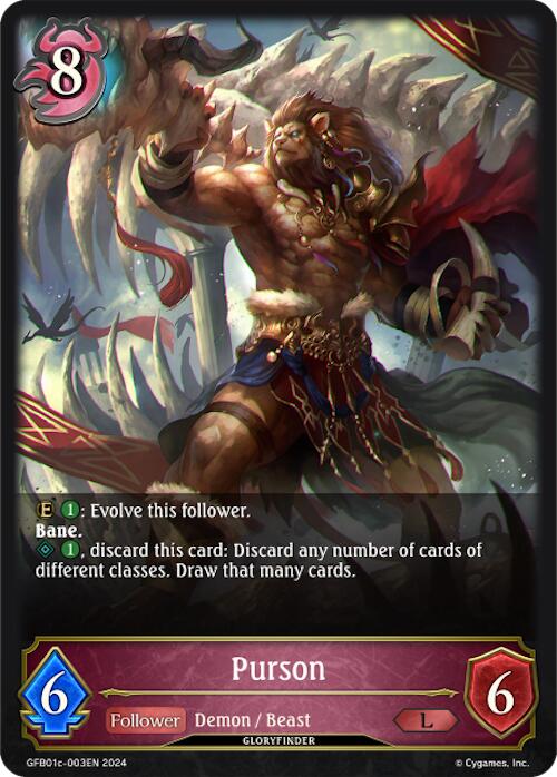 Purson (GFB01c-003EN) [GFB01: Gloryfinder Bundle 01: Guide to Glory ...