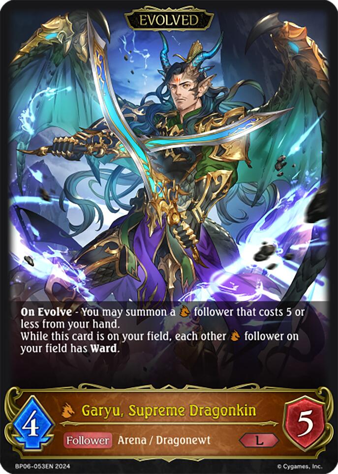 Garyu, Supreme Dragonkin (Evolved) (BP06-053EN) [Paragons of the Colos ...