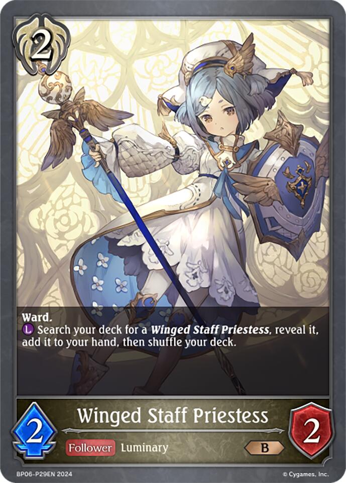 Winged Staff Priestess - P29EN (Foil) (BP06-P29EN) [Paragons of the Co ...