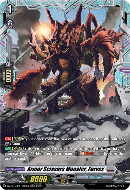 Armor Scissors Monster, Forvex (DZ-BT03/FR25EN) [Dimensional Transcend ...