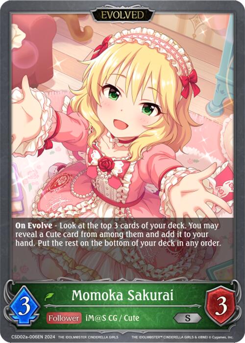Momoka Sakurai (CSD02a-006EN) [THE IDOLM@STER CINDERELLA GIRLS] – 50cards