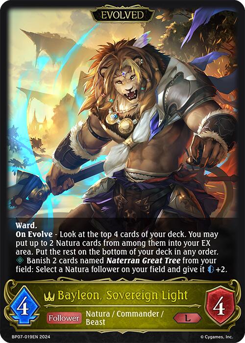 Bayleon, Sovereign Light (Evolved) (BP07-019EN) [BP07: Verdant Steel ...