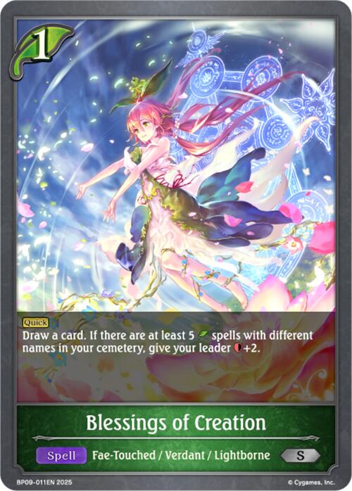 Blessings of Creation (BP09-011EN) [Duet of Dawn and Dusk] – 50cards
