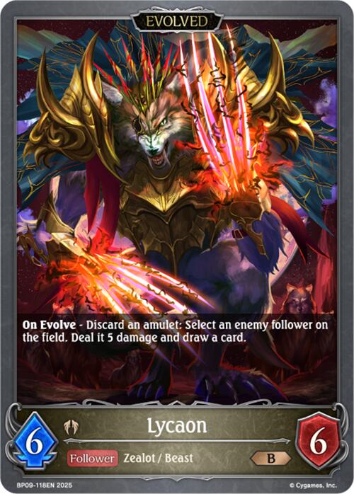 Lycaon (Evolved) (BP09-118EN) [Duet of Dawn and Dusk] – 50cards