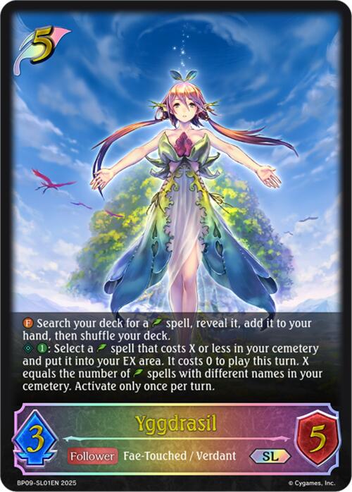 Yggdrasil (SL) (BP09-SL01EN) [Duet of Dawn and Dusk] – 50cards