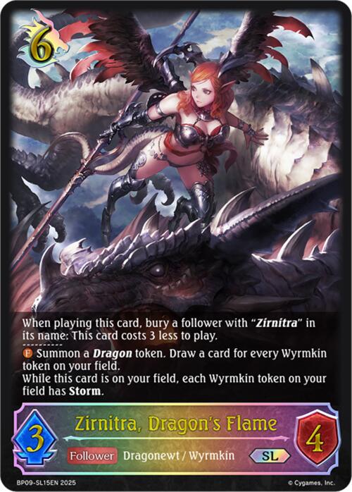 Zirnitra, Dragon's Flame (SL) (BP09-SL15EN) [Duet of Dawn and Dusk ...