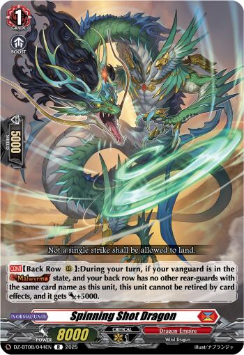 Spinning Shot Dragon (DZ-BT08/044EN) [DZ-BT08: Knights 0f Rebirth ...