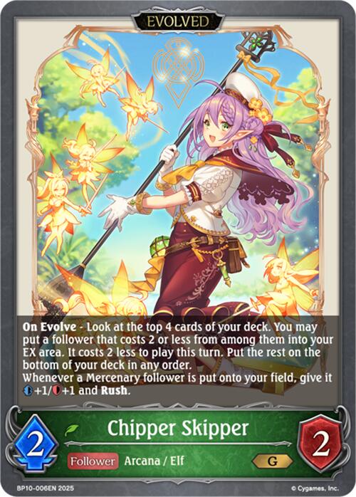 Chipper Skipper (Evolved) (BP10-006EN) [Gods of the Arcana] – 50cards