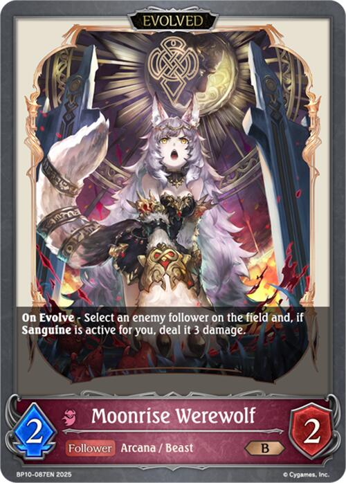 Moonrise Werewolf (Evolved) (BP10-087EN) [Gods of the Arcana] – 50cards