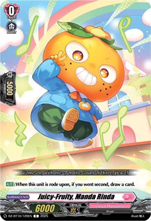 Juicy-Fruity, Manda Rinda (DZ-BT10/120EN) – 50cards