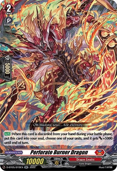 Perforate Burner Dragon (D-BT05/019EN) [Triumphant Return of the Brave ...