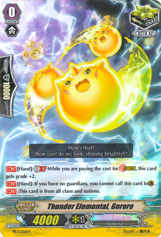 Thunder Elemental, Gororo (PR/0366EN) [Promo Cards] – 50cards