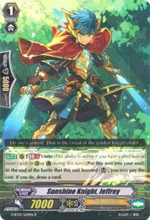 Sunshine Knight, Jeffrey (G-BT07/029EN) [Glorious Bravery of Radiant S – 50cards