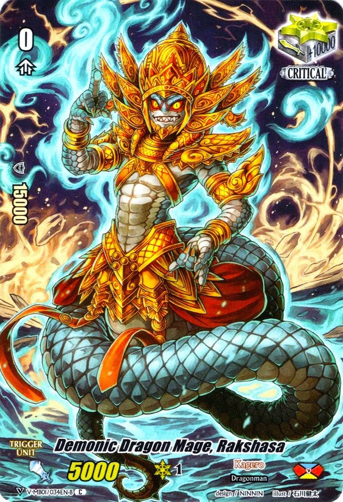 Demonic Dragon Mage, Rakshasa (Full Art) (V-MB01/034EN-B) [PSYqualia S ...