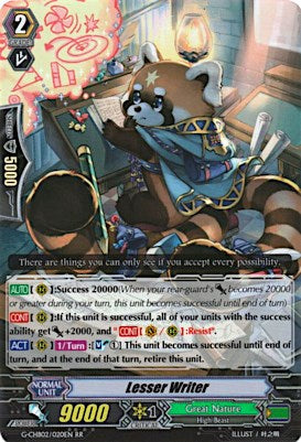 Lesser Writer (G-CHB02/020EN) [We ARE!!! Trinity Dragon] – 50cards