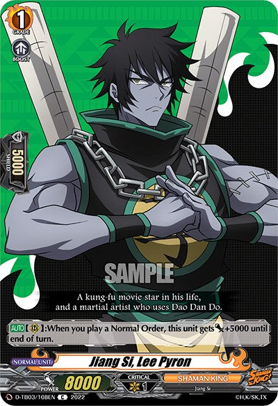Jiang Si, Lee Pyron (D-TB03/108EN) [Shaman King] – 50cards