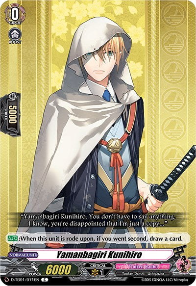 Yamanbagiri Kunihiro (D-TB01/071EN) [Touken Ranbu: ONLINE 2021] – 50cards