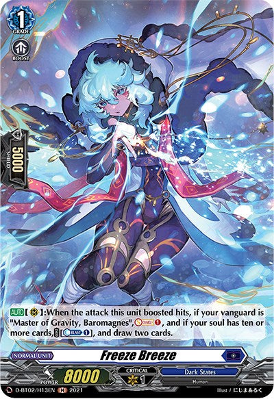 Freeze Breeze (D-BT02/H13EN) [A Brush with the Legends] – 50cards