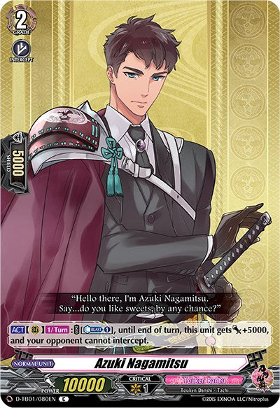 Azuki Nagamitsu (D-TB01/080EN) [Touken Ranbu: ONLINE 2021] – 50cards