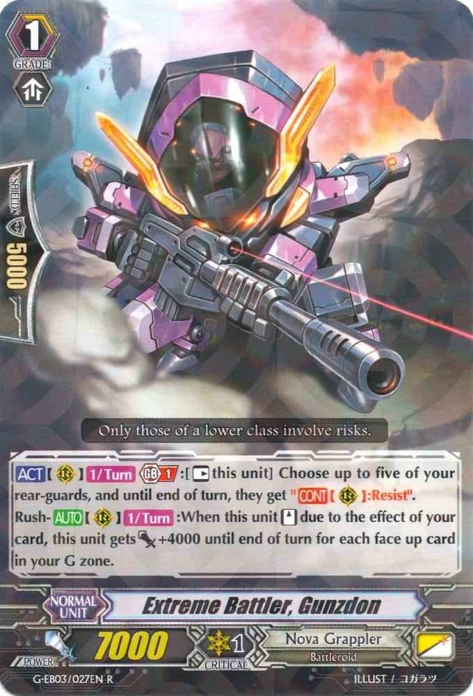 Extreme Battler, Gunzdon (G-EB03/027EN) [The GALAXY STAR GATE] – 50cards