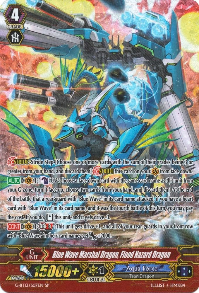Blue Wave Marshal Dragon, Flood Hazard Dragon (G-BT13/S07EN) [Ultimate ...