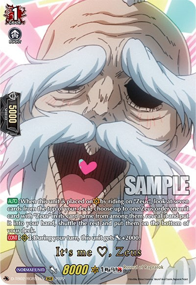 It's me, Zeus (D-TB02/RGR51EN) [Record of Ragnarok] – 50cards