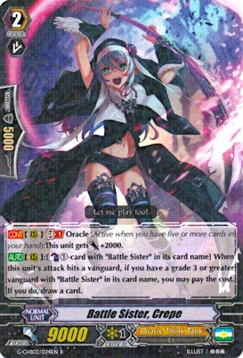 Battle Sister, Crepe (G-CHB02/024EN) [We ARE!!! Trinity Dragon] – 50cards