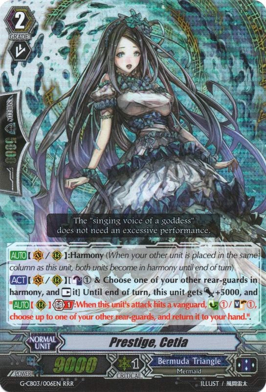 Prestige, Cetia (G-CB03/006EN) [Blessing of Divas] – 50cards