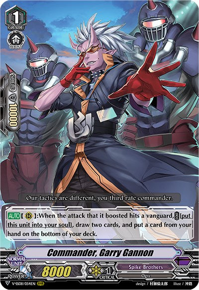 Commander, Garry Gannon (V-SS08/054EN) [Clan Selection Plus Vol.2 ...