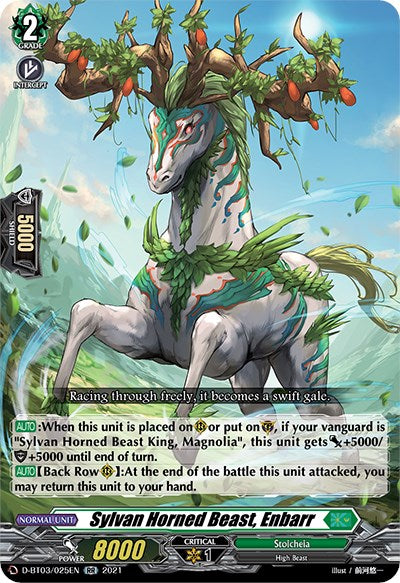 Sylvan Horned Beast, Enbarr (D-BT03/025EN) [Advance of Intertwined Sta ...